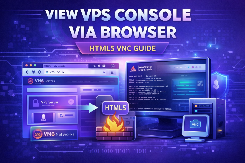 How to Access Your VPS Console via Browser (HTML5 VNC Guide) - VM6 Networks